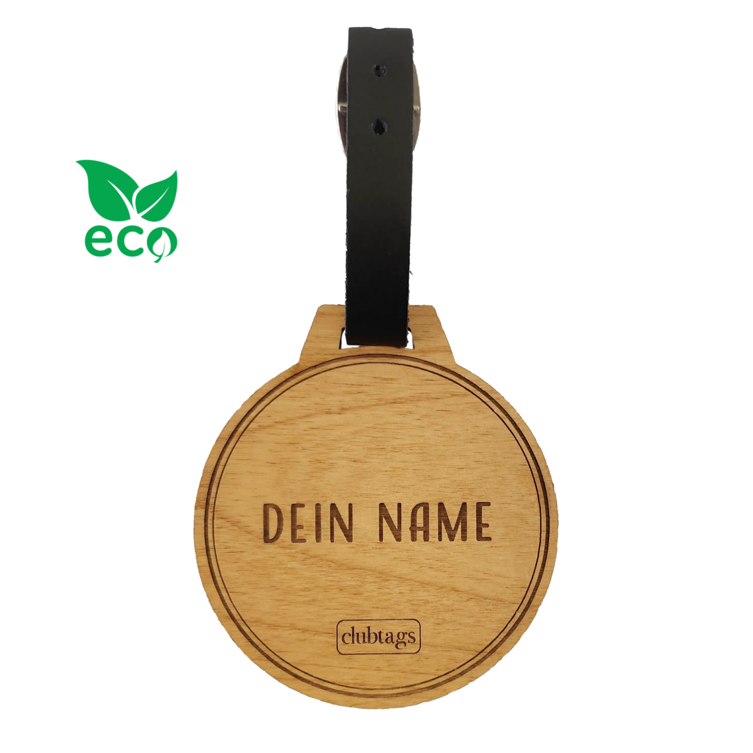 Wooden golf bag tag, from 1 piece | clubtags-shop